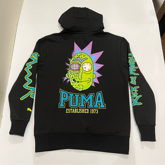 Puma | Shirts | Puma X Rick And Morty Hoodie 53798 0 Black | Poshmark